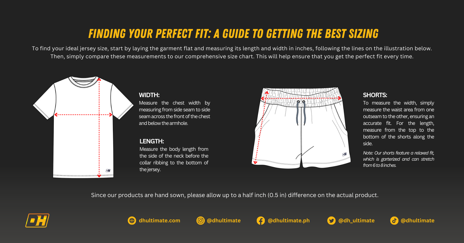 SIZE CHART – DH Ultimate